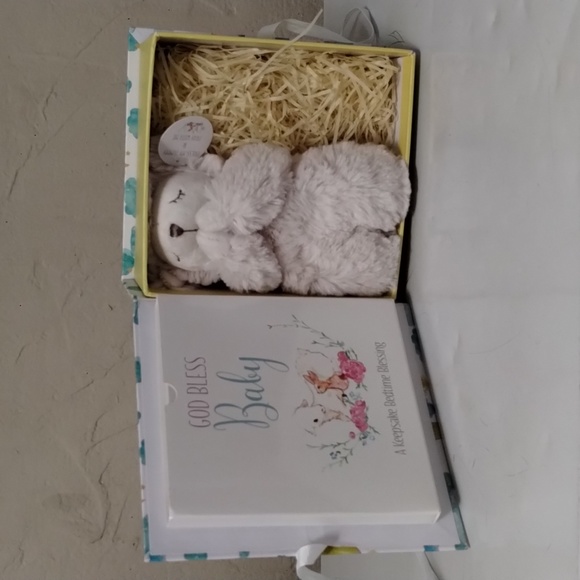 Toys | God Bless Baby A Keepsake Bedtime Blessing Book And Praying Lamb ...